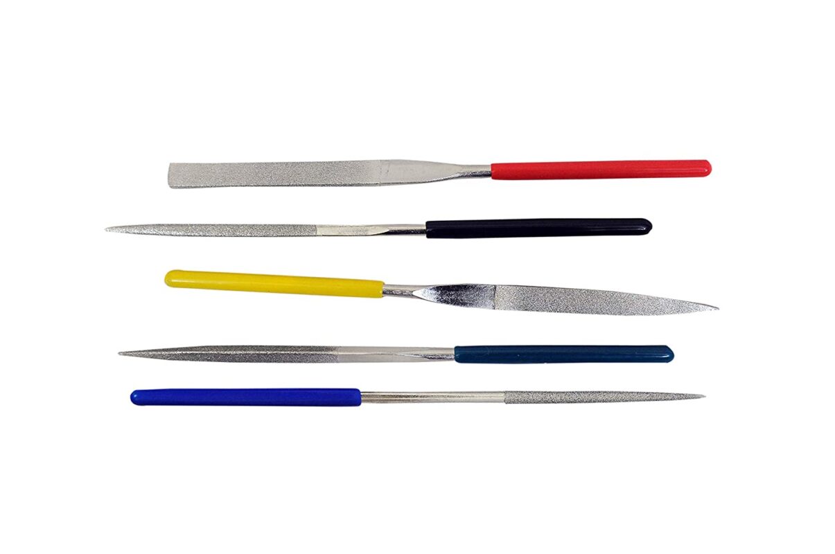 Jon Bhandari Tools 5pcs Diamond Coated Needle File Set Small 3x140mm ...