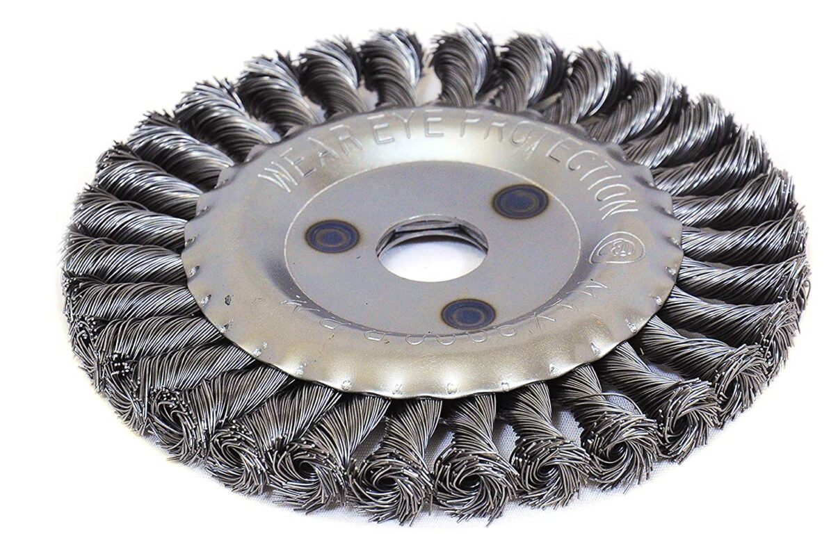Jon Bhandari Tools 6 inch Steel Wire Wheel Brush Twisted/Knotted ...