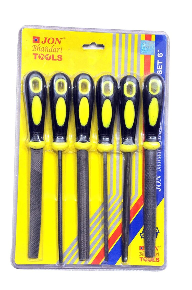 Jon Bhandari Tools 6 pcs Premium Assorted File Set with Handle- 8 inch ...
