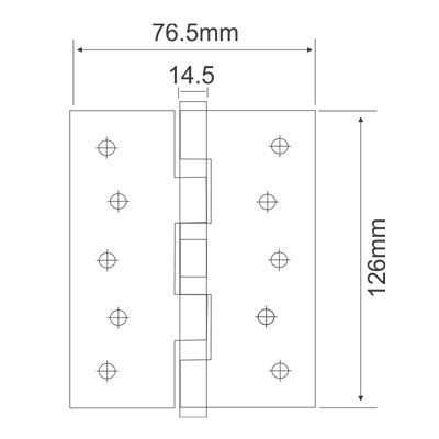Spider Stainless Steel Door Hinge With Screw | HARDWARE SHACK