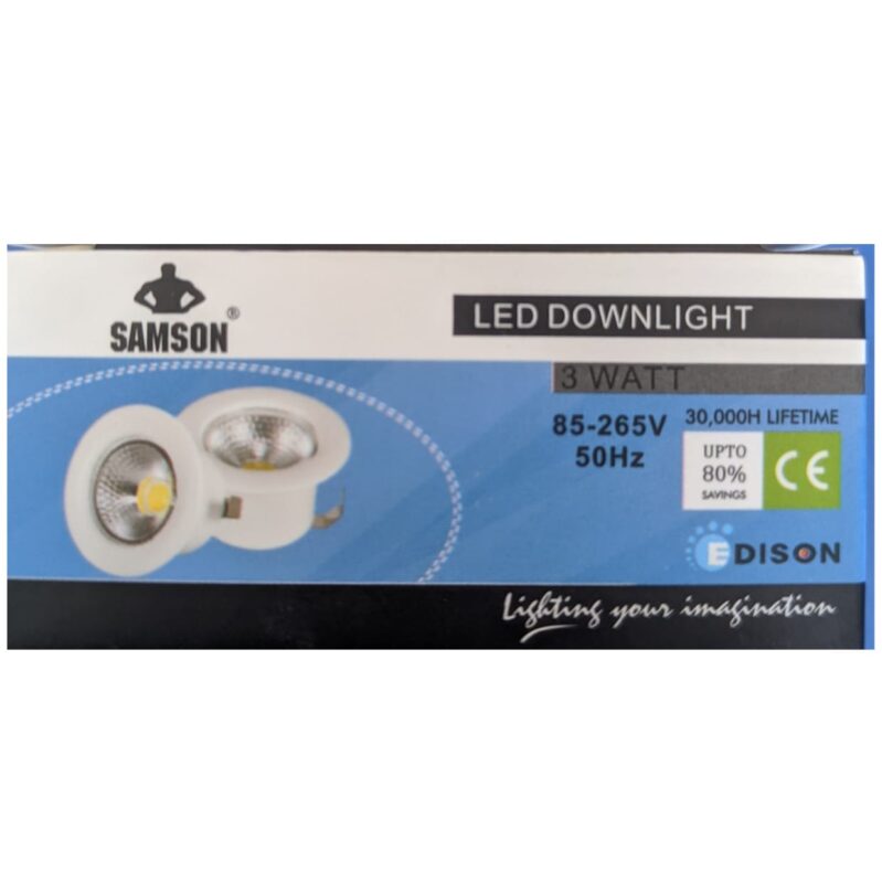 Samson Led Downlight 3 Watt Warm White | HARDWARE SHACK